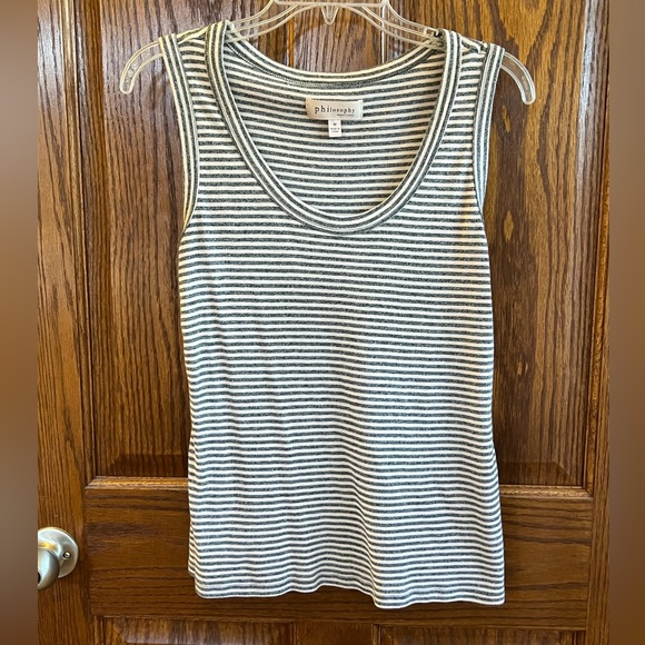 Philosophy | Tops | Medium Tank Top Cream Brown Color Medium | Poshmark